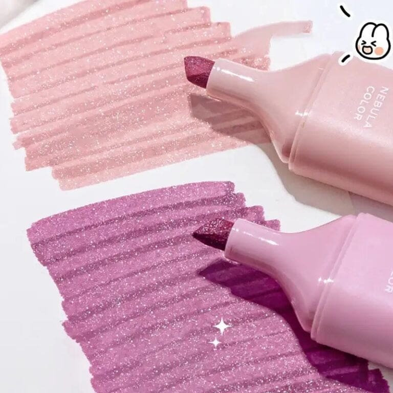 Glittery Highlighter Set (Box of Four) - Journal Whispers